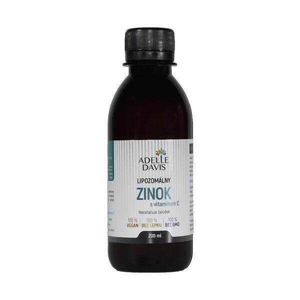 Adelle Davis lipozomálny zinok s vitamínom C, 200 ml | Vegmart.sk