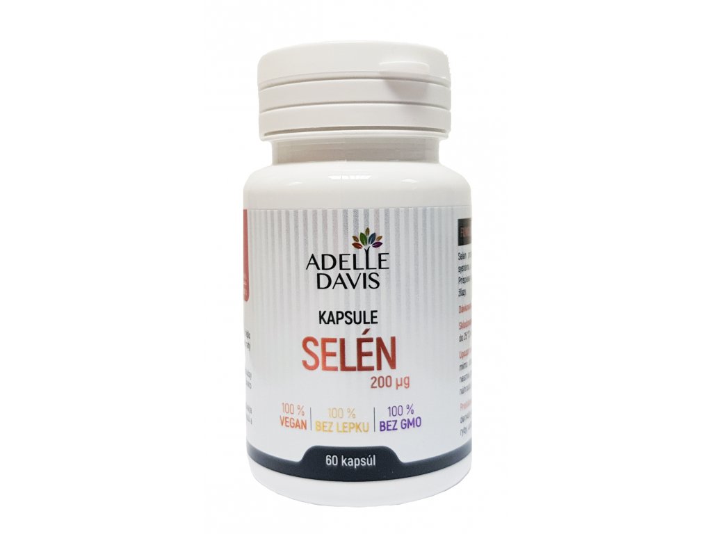Adelle Davis Selén, 200 mcg, 60 kapsúl