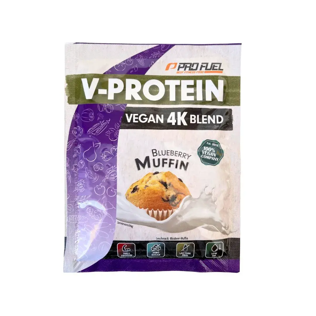ProFuel V-PROTEIN 4K BLEND - vzorka Čučoriedkový muffin, 30 g