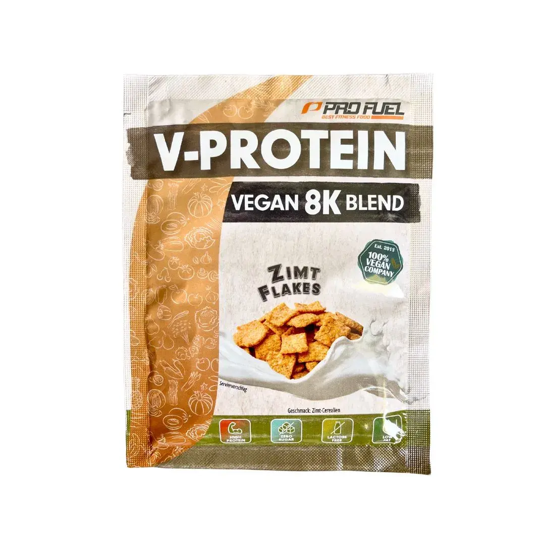 Profuel V-Protein 8K - vzorek Skořicové cereálie, 30 g | Vegmart.cz