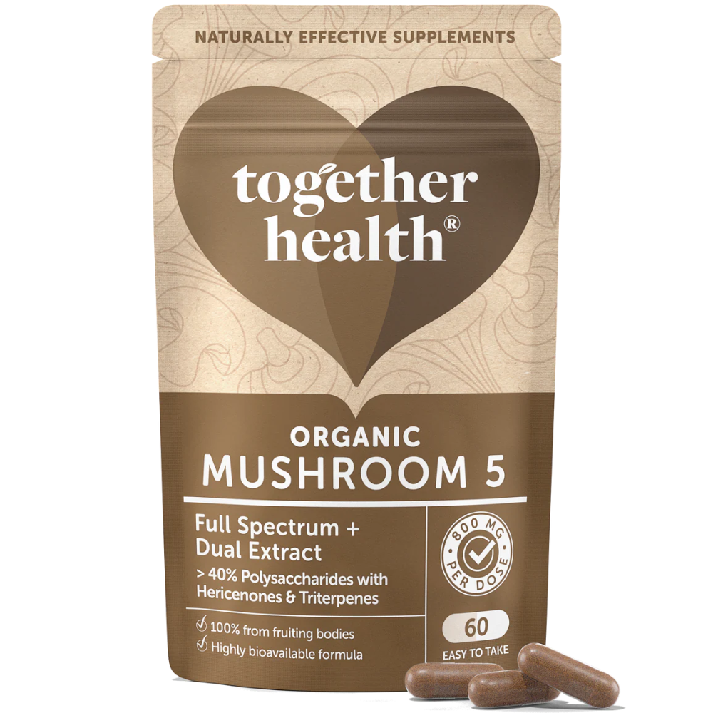 Together Health – BIO Komplex 5 funkčných húb. 60 kapsúl | Vegmart.sk